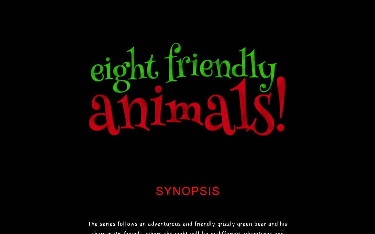 Eight Friendly Animals! WebSite